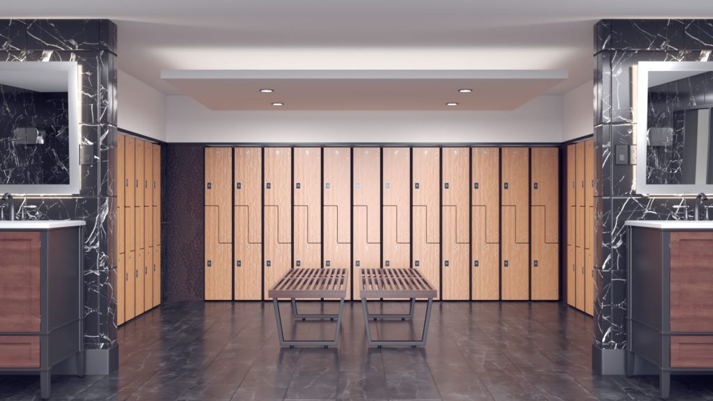 Integrated Bench System - Spectrum - Phenolic Lockers